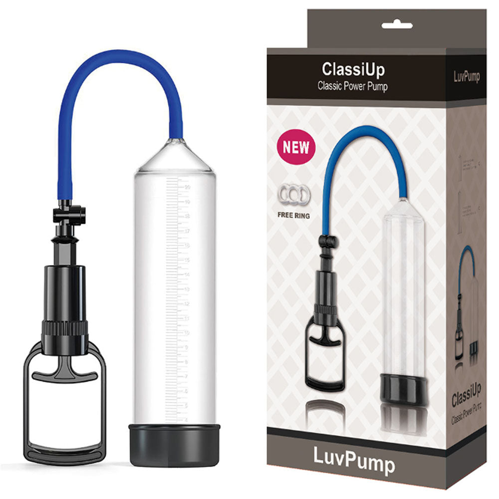 LuvPump ClassiUp Classic Power Pump - Medium - Clear Penis Pump – SIMPLY EROTIX
