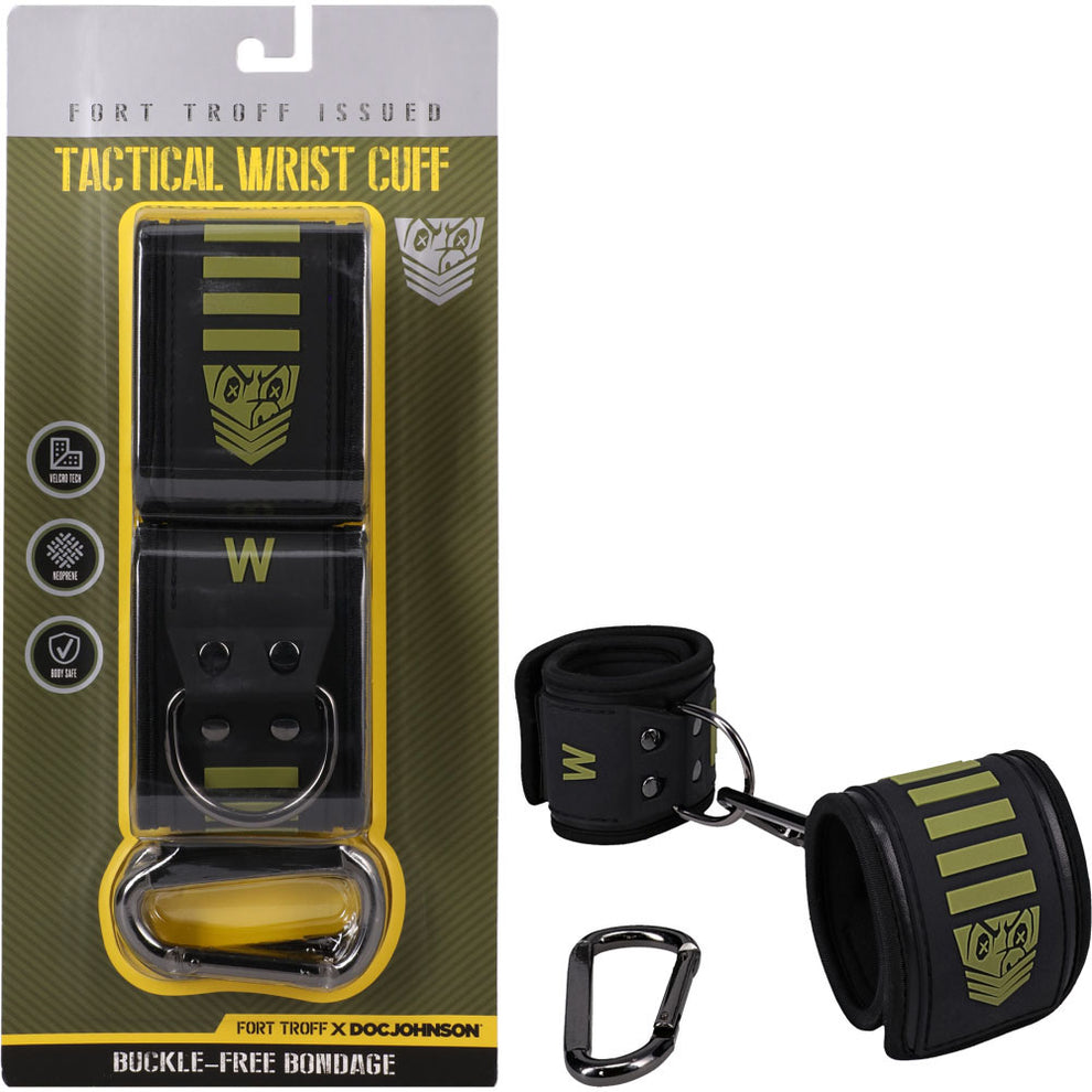 Fort Troff - Tactical Wrist Cuffs - Black/Green Restraints – SIMPLY EROTIX