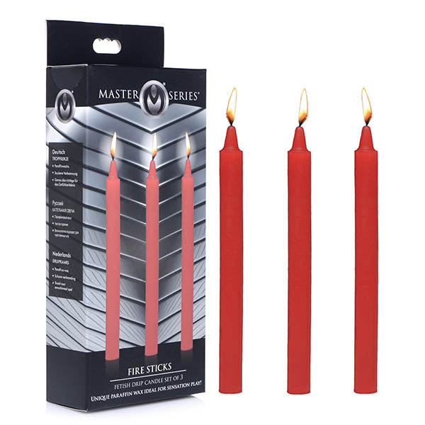 Master Series Fetish Drip Candles - Red - 3 Pack – SIMPLY EROTIX