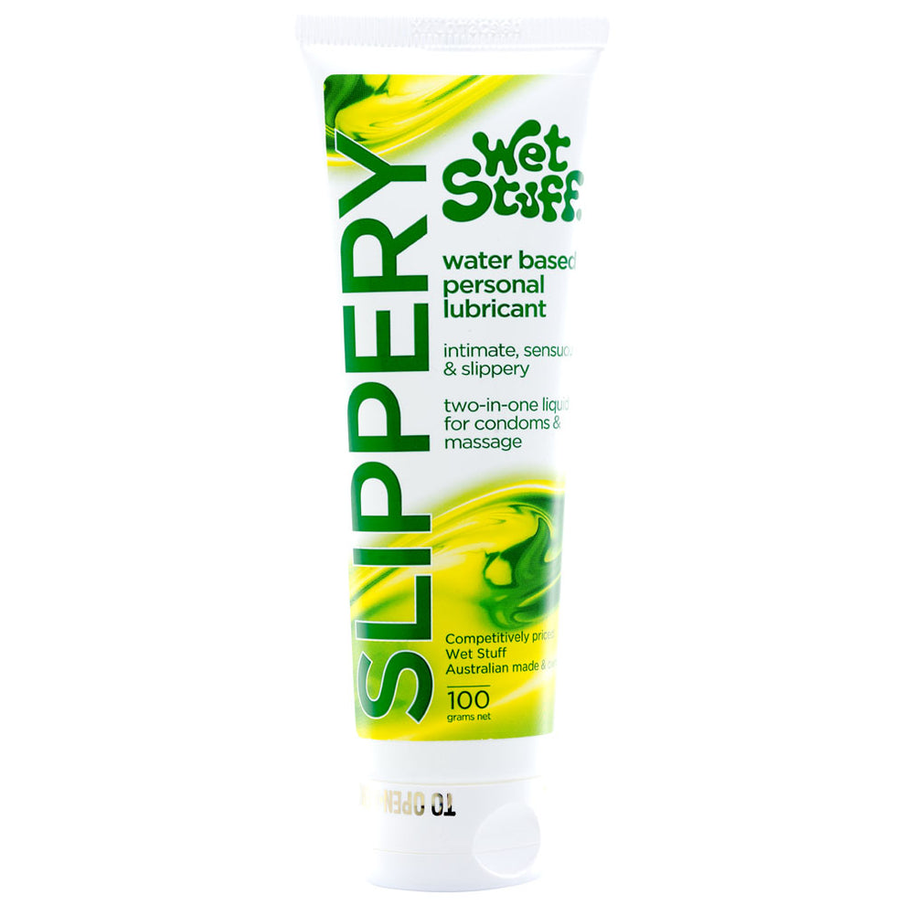 Wet Stuff Slippery - 100g Tube - Water Based Lubricant - 100 gram Tube ...