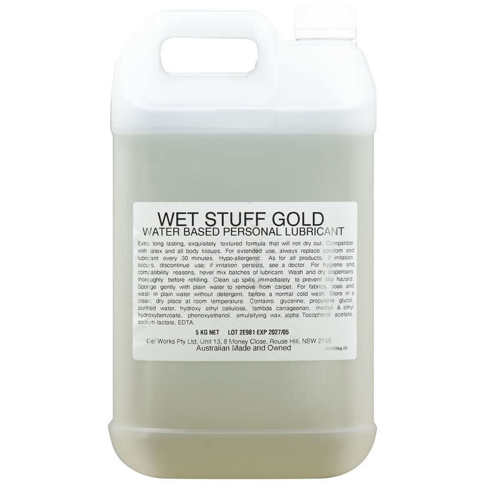 Wet Stuff Gold 5kg Bottle - – SIMPLY EROTIX