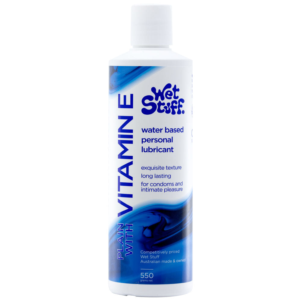 Wet Stuff Plain - 550g Disktop - Water Based Lubricant with Vitamin E ...
