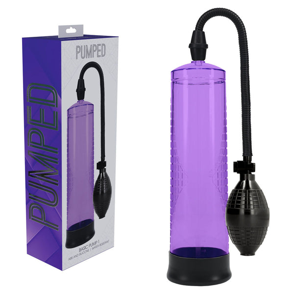 PUMPED Basic Pump 1 - Purple - Purple Penis Pump – SIMPLY EROTIX